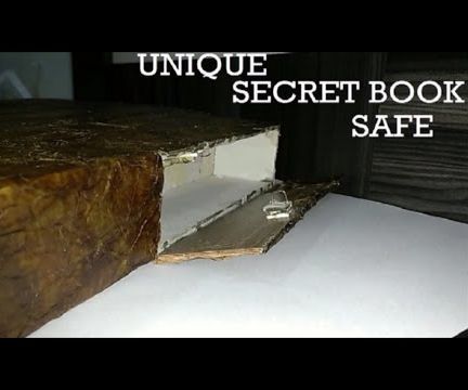 UNIQUE SECRET BOOK SAFE : 9 Steps - Instructables