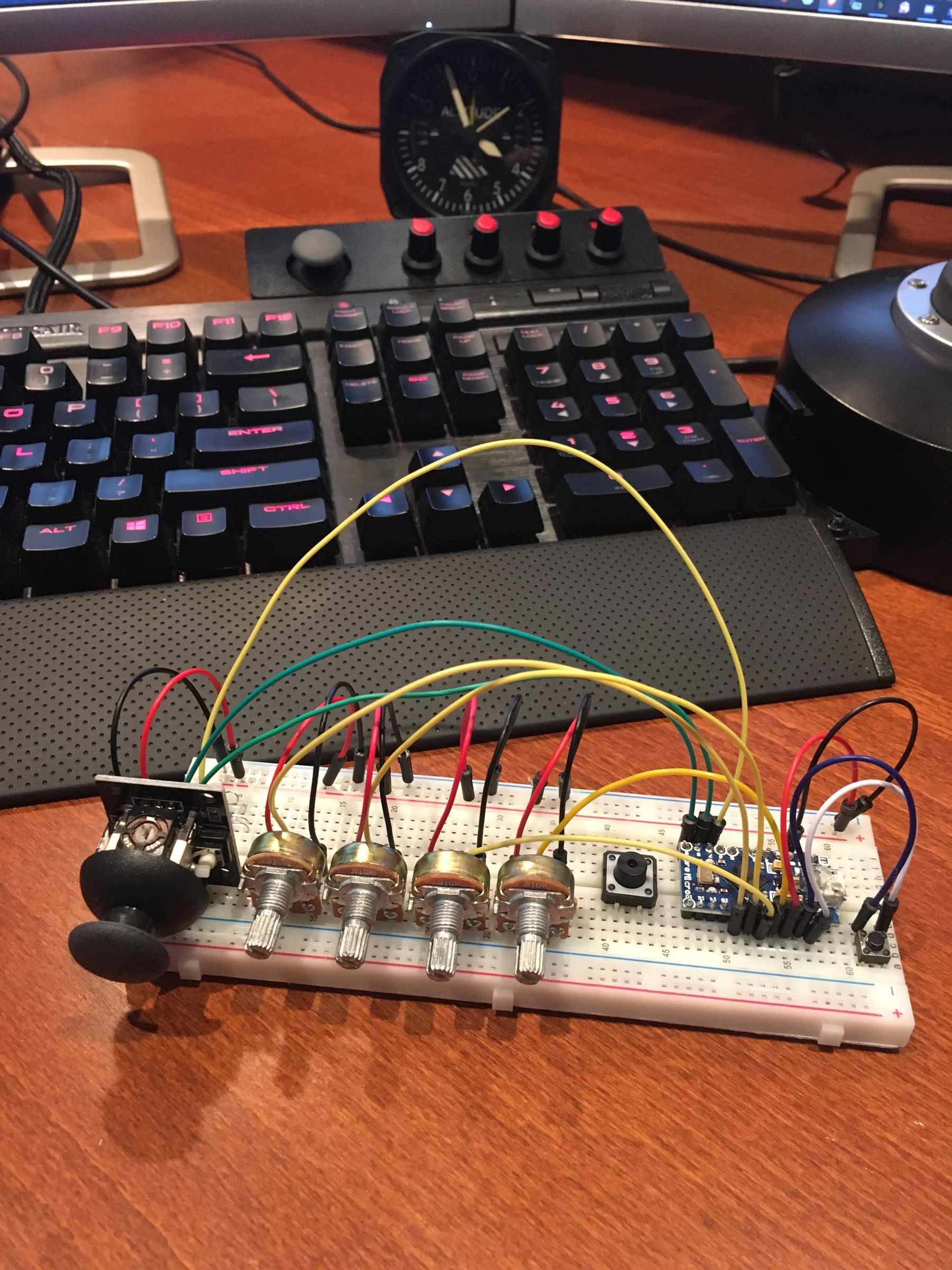 Arduino Keyboard Joystick Extender Box and Sound Controller Thing Using ...