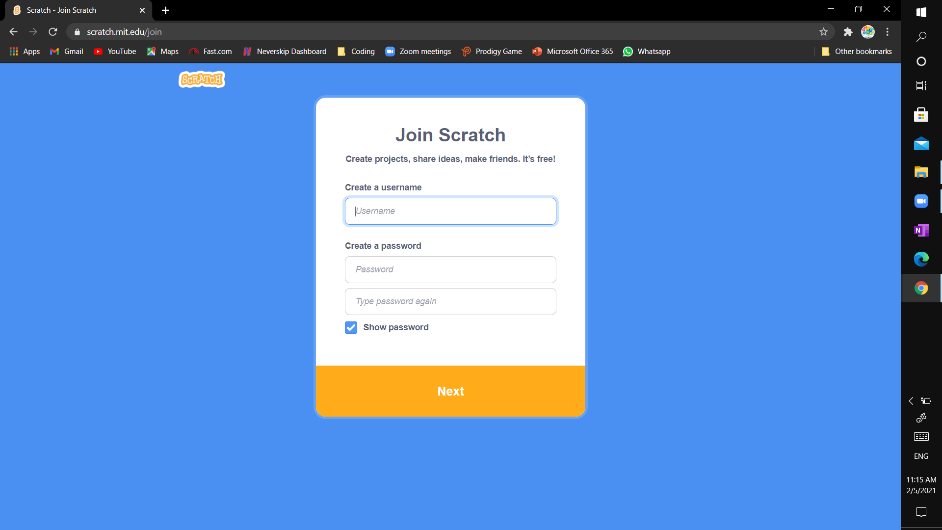 Scratch Tutorial (Sign In) : 9 Steps - Instructables