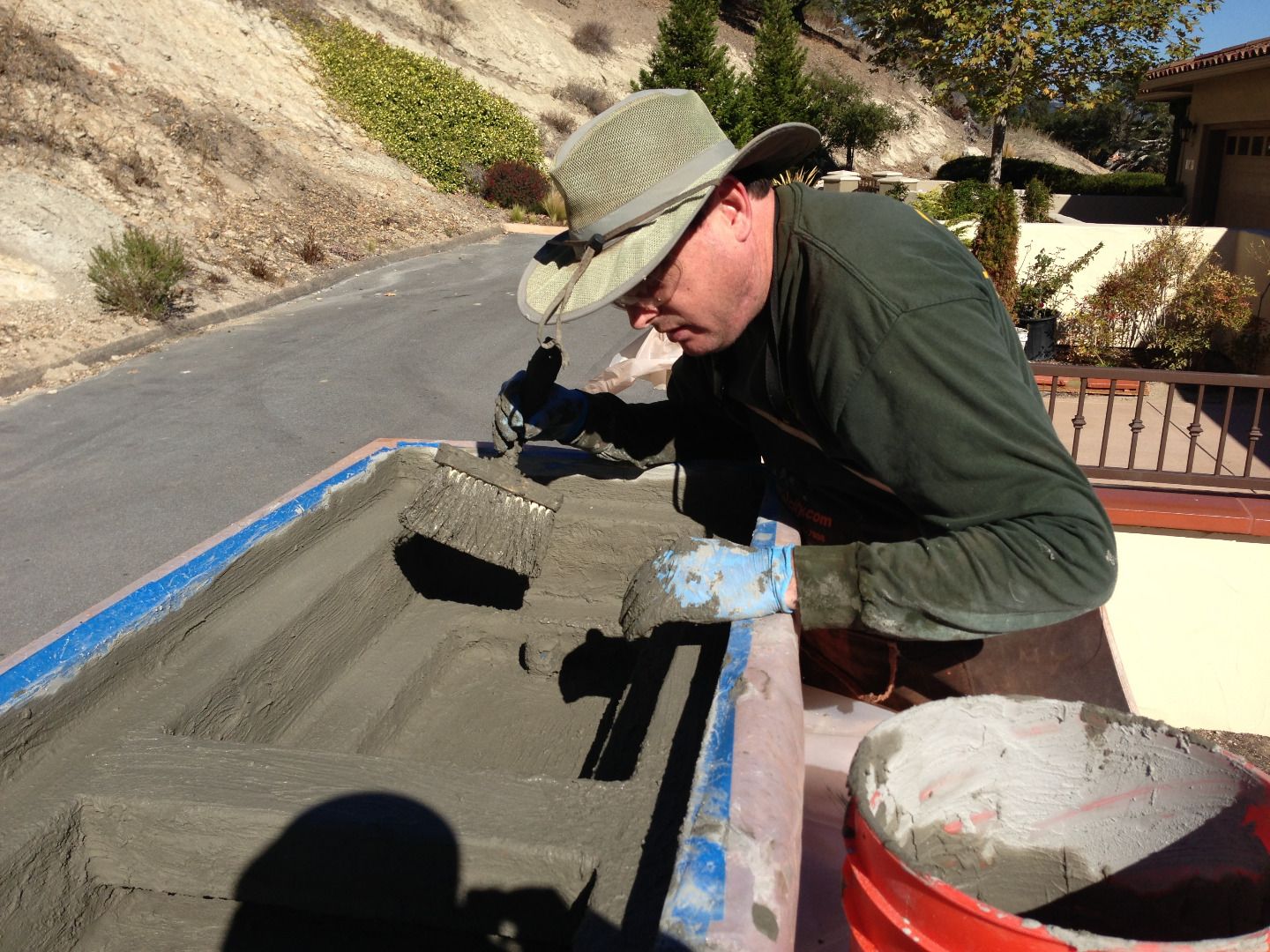 Architectural Cast Concrete: Wall Caps, Column Caps, and Fireplace ...