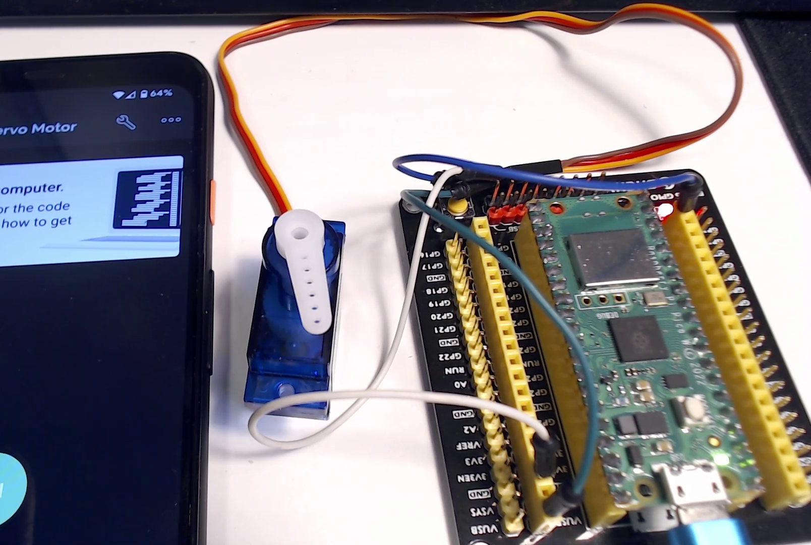 Servo Control With Raspberry Pi Pico W And Blynk App 6 Steps Instructables 8345
