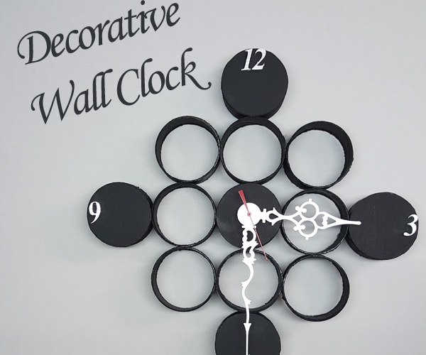 Decorative Cardboard Wall Clock : 4 Steps (with Pictures) - Instructables