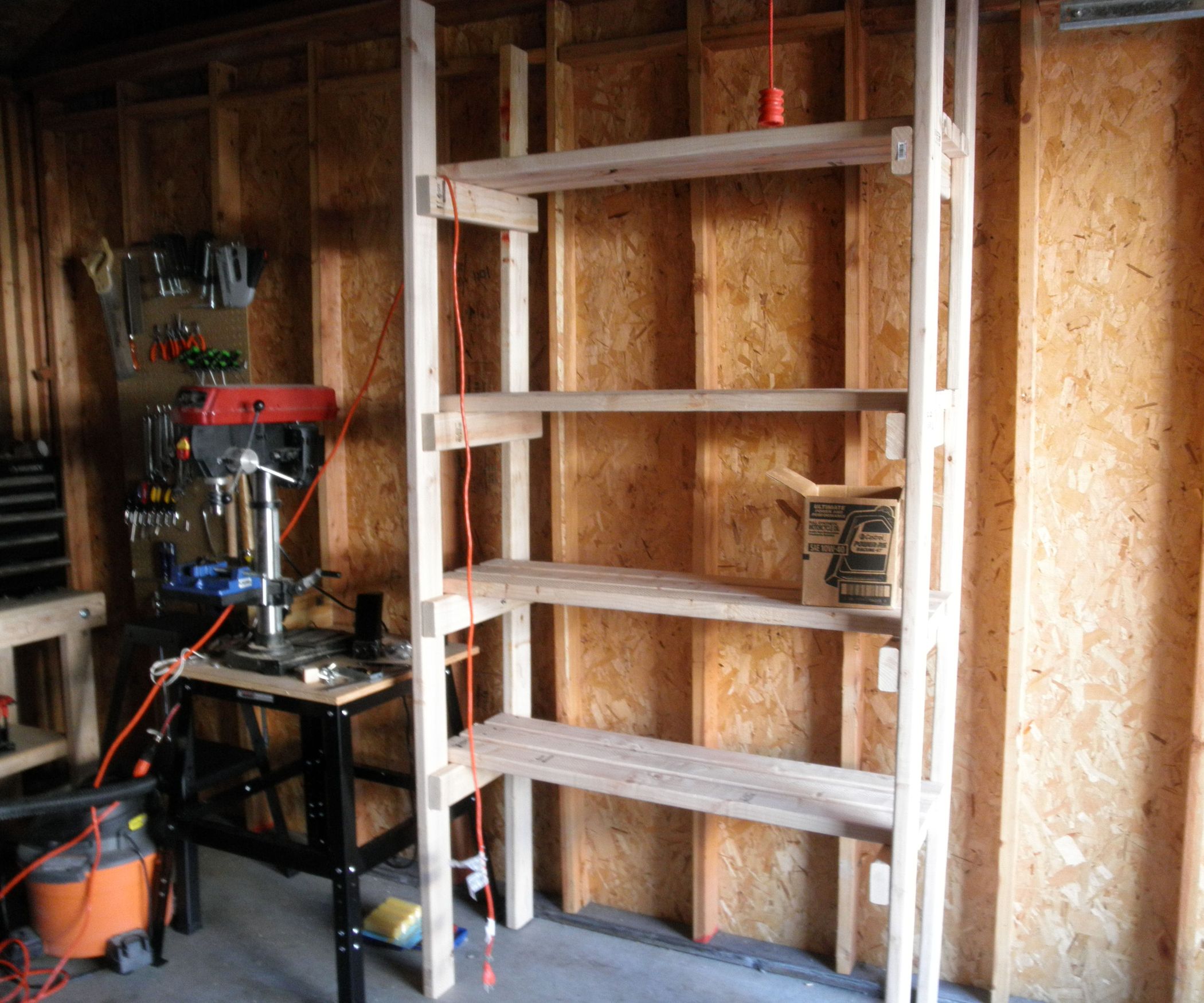 Simple Garage Shelf : 6 Steps - Instructables