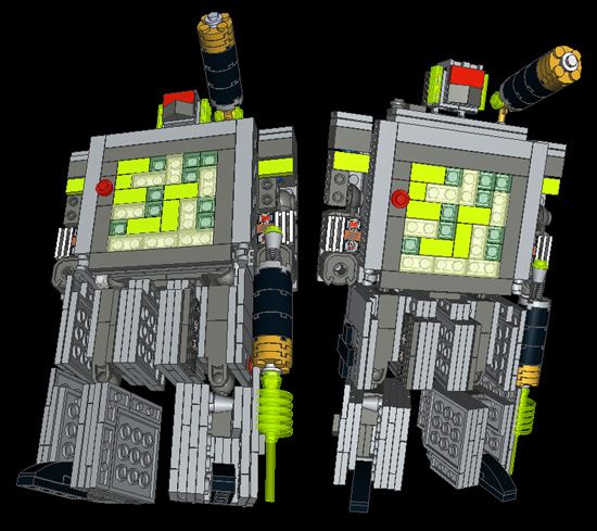 LEGO Game Boy Transformer Official Parts List and Instructions : 13 ...