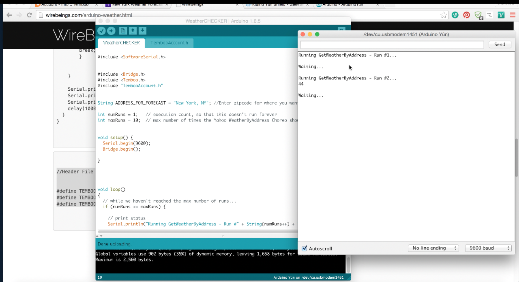 Arduino for Beginners: API's and Checking Local Weather Via WIFI : 4 ...