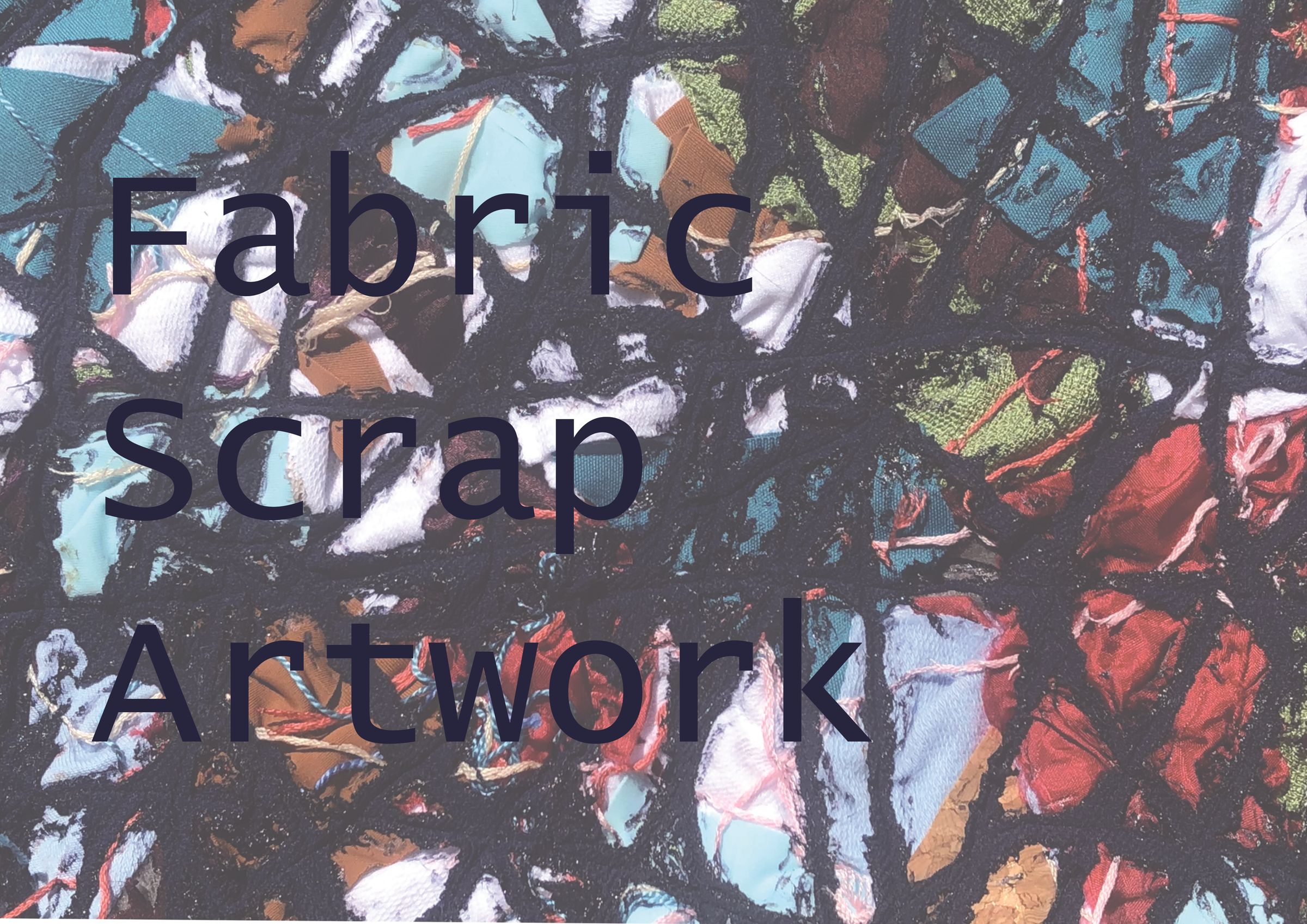 Fabric Scrap Abstract Artwork : 5 Steps - Instructables