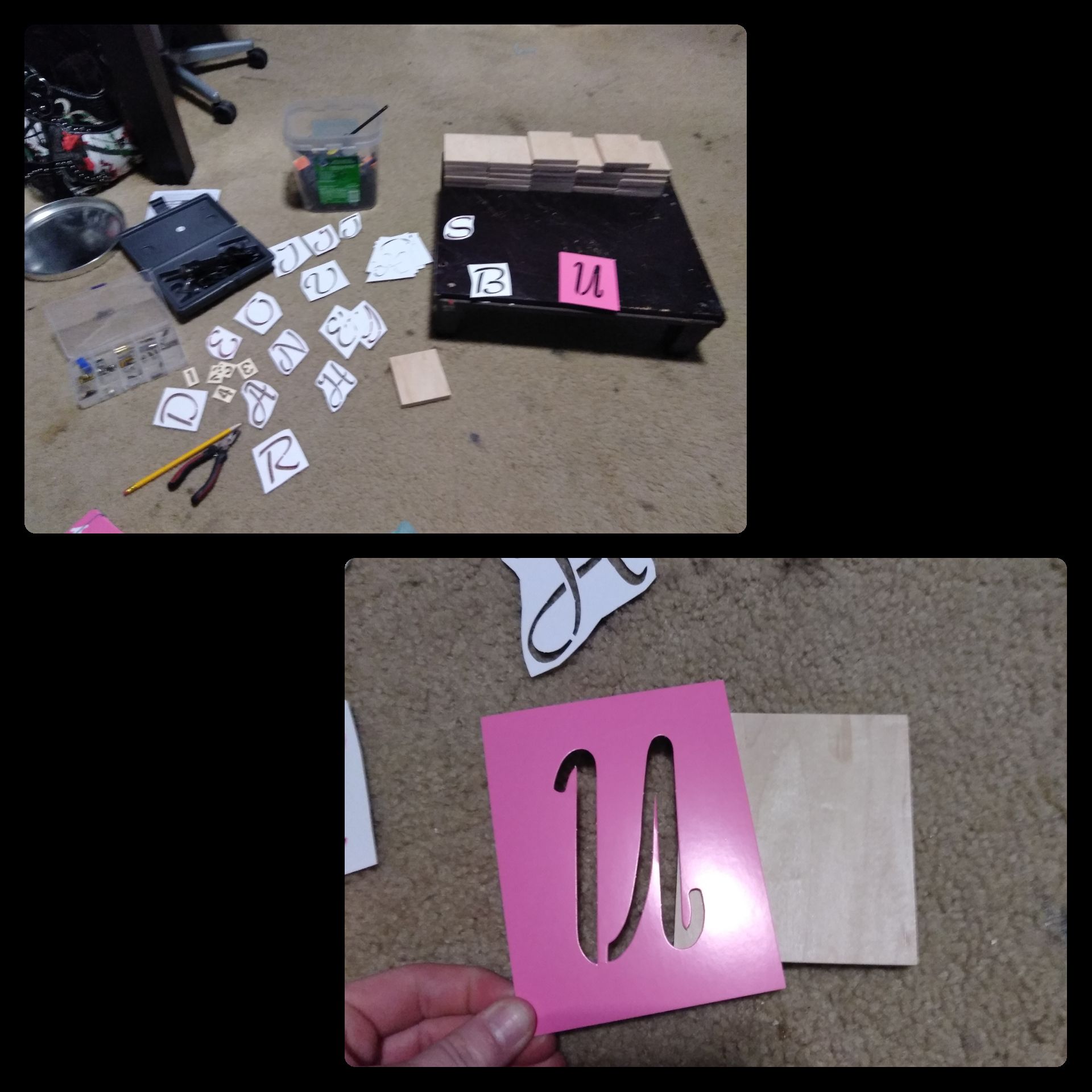 Wooden Family Name Crossword Sign : 6 Steps - Instructables