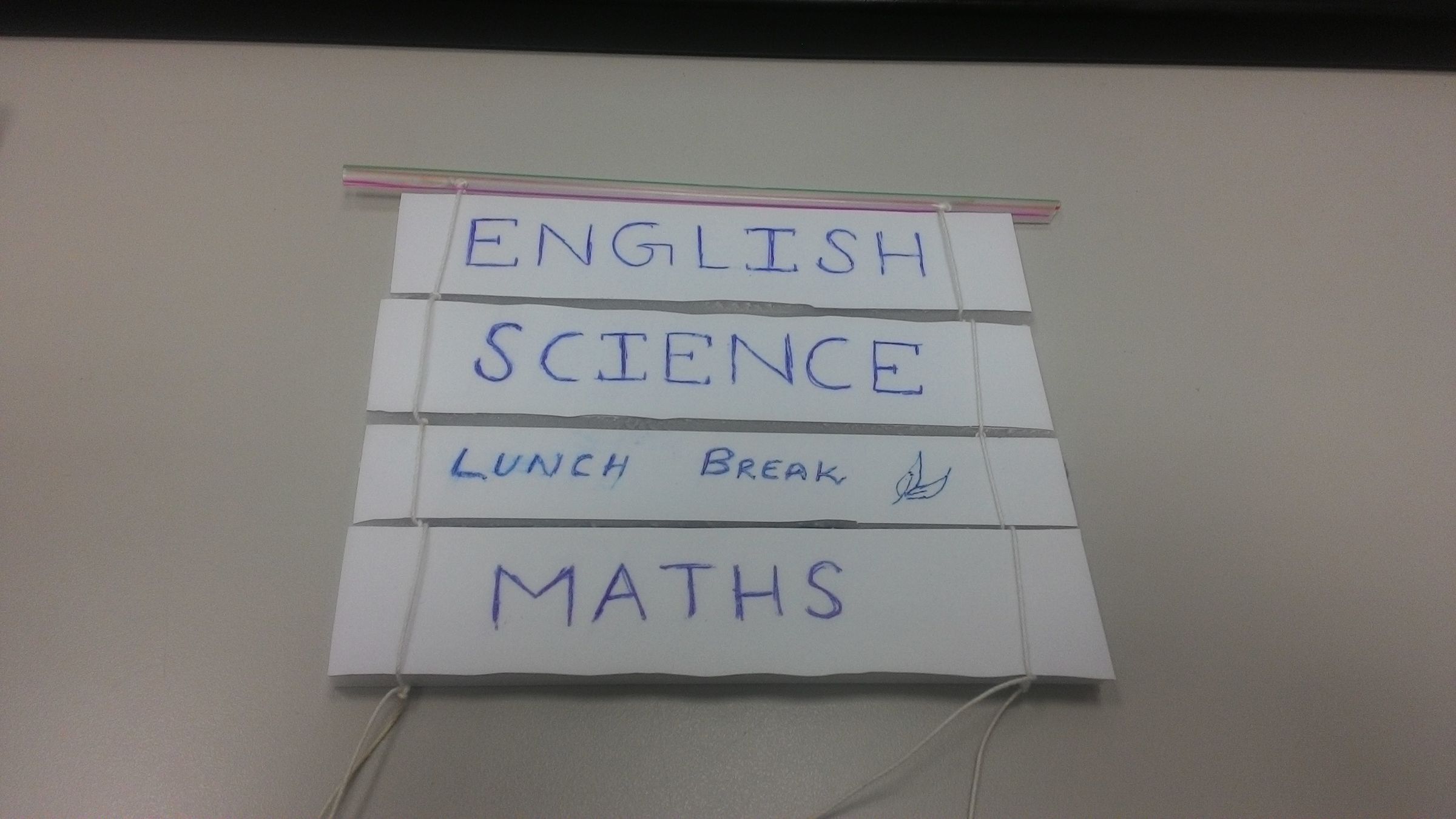 Convertible Timetable and Calendar for Classroom - Instructables