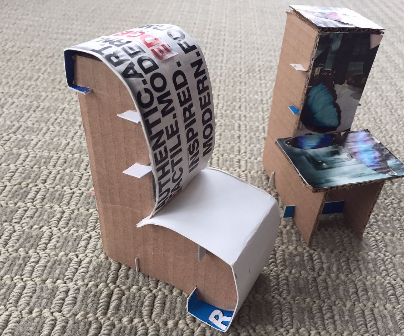 Miniature Cardboard Chairs for a Dollhouse : 9 Steps - Instructables