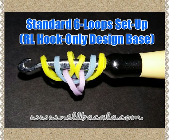 Standard 6 Loop Set Up for Hook Only Rainbow Loom Bracelets : 9 Steps ...