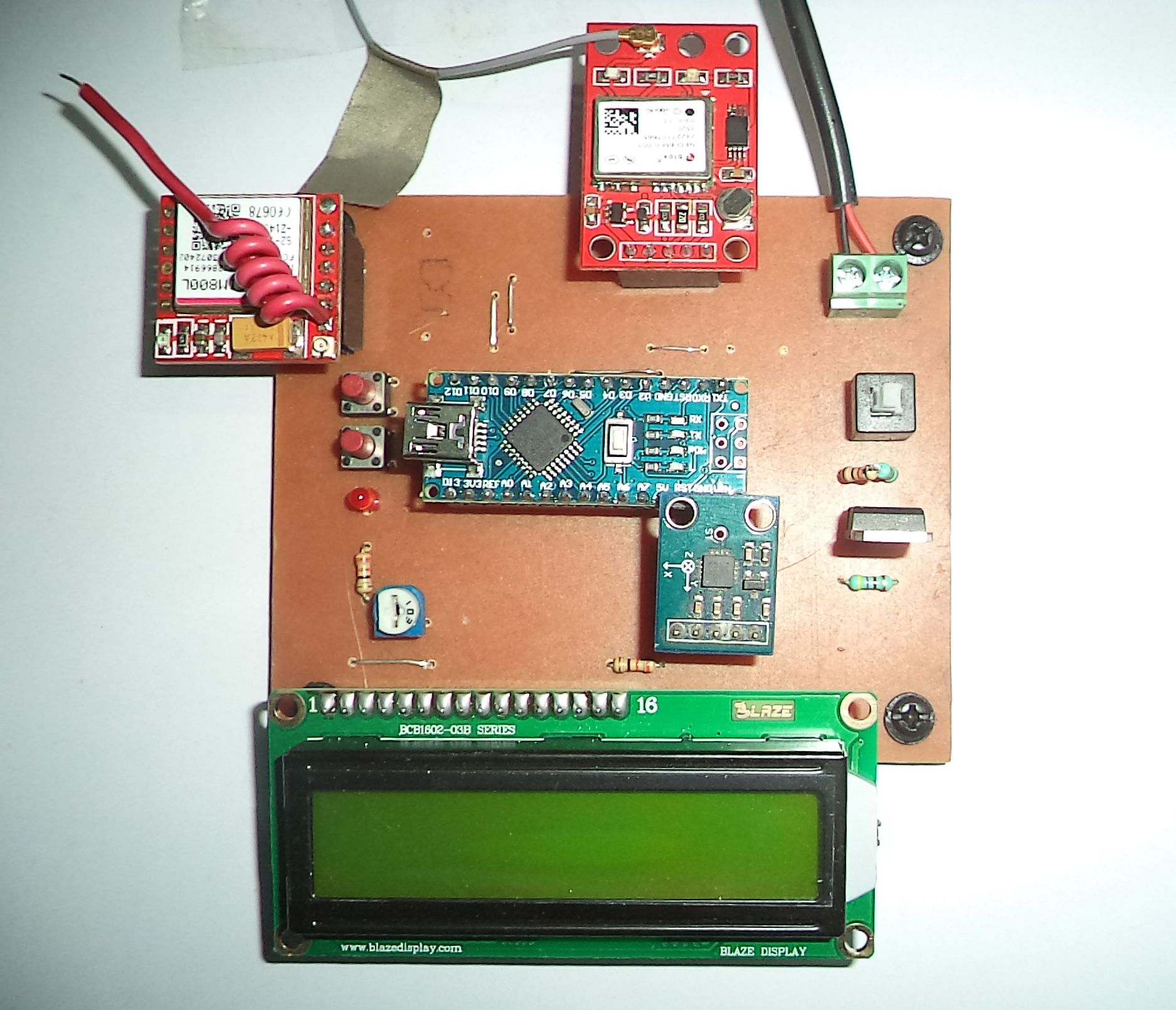 Accident Alert System Using GSM, GPS and Accelerometer : 5 Steps (with ...