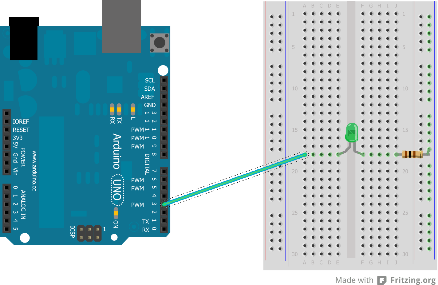 Arduino Street Traffic Light - Breadboard Edition : 13 Steps ...