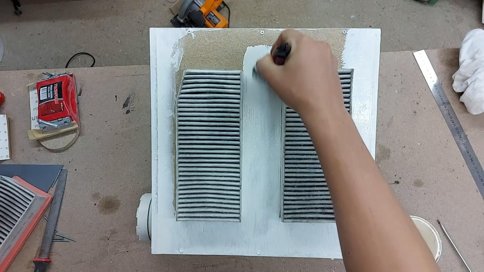 Workshop Air Filter With Old Car Filter : 11 Steps (with Pictures ...