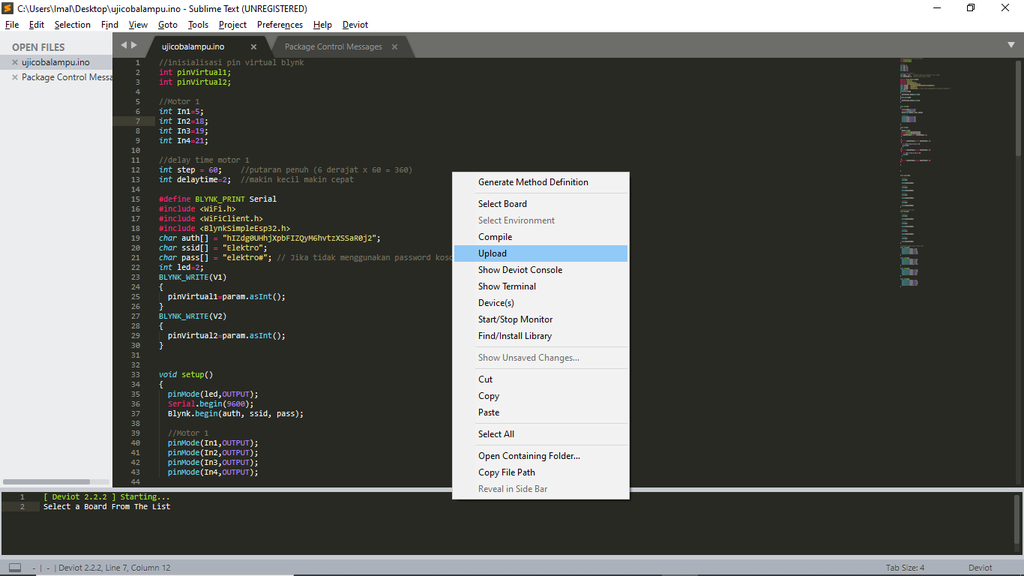 Deviot the IoT Plugin for Sublime Text : 4 Steps - Instructables