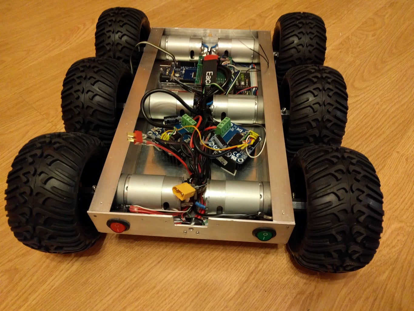 Remote Controlled 6wd All Terrain Robot 10 Steps With Pictures Instructables