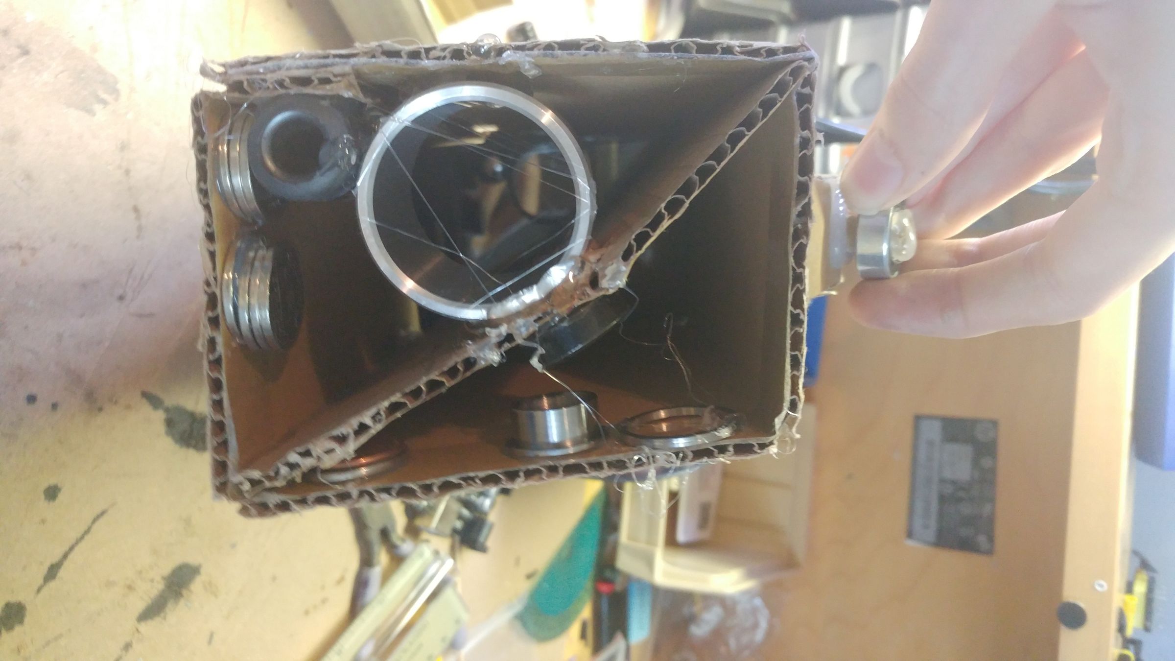 Rotating Cardboard Security Camera: Ceiling or Table With Plans : 16 ...