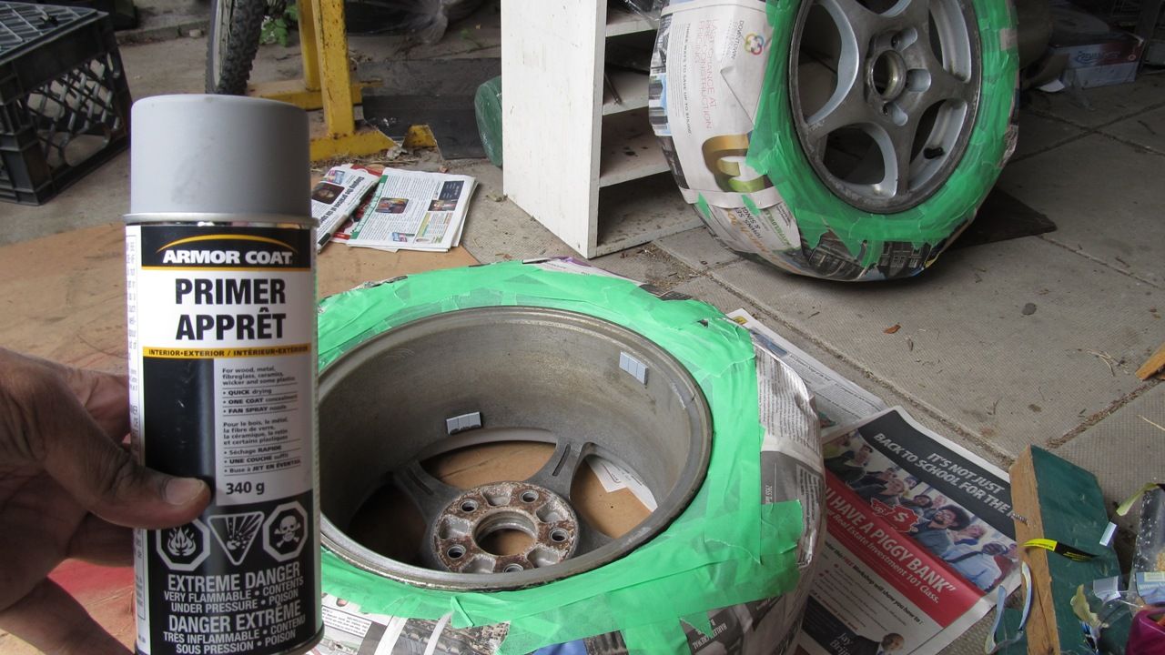 How to Paint Your Car Wheels in a Two Tone Finish : 11 Steps (with ...