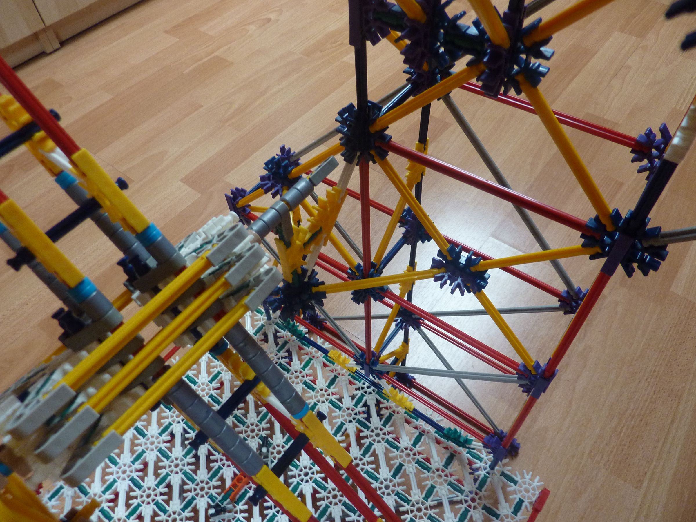 Floor Double Arm Lift, a Knex Ball Machine Lift : 8 Steps (with ...