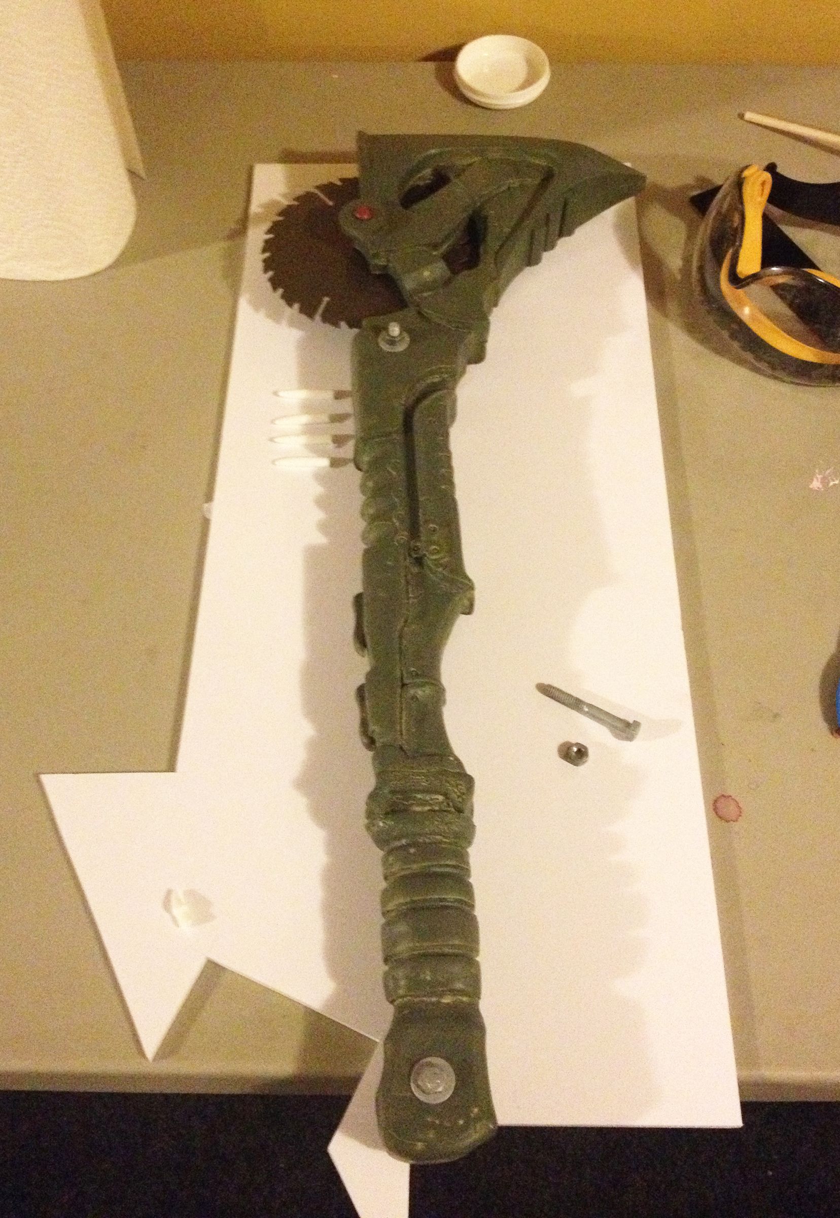Borderlands Psycho Bandit Buzz Axe 1:1 Scale Cosplay Prop : 8 Steps ...