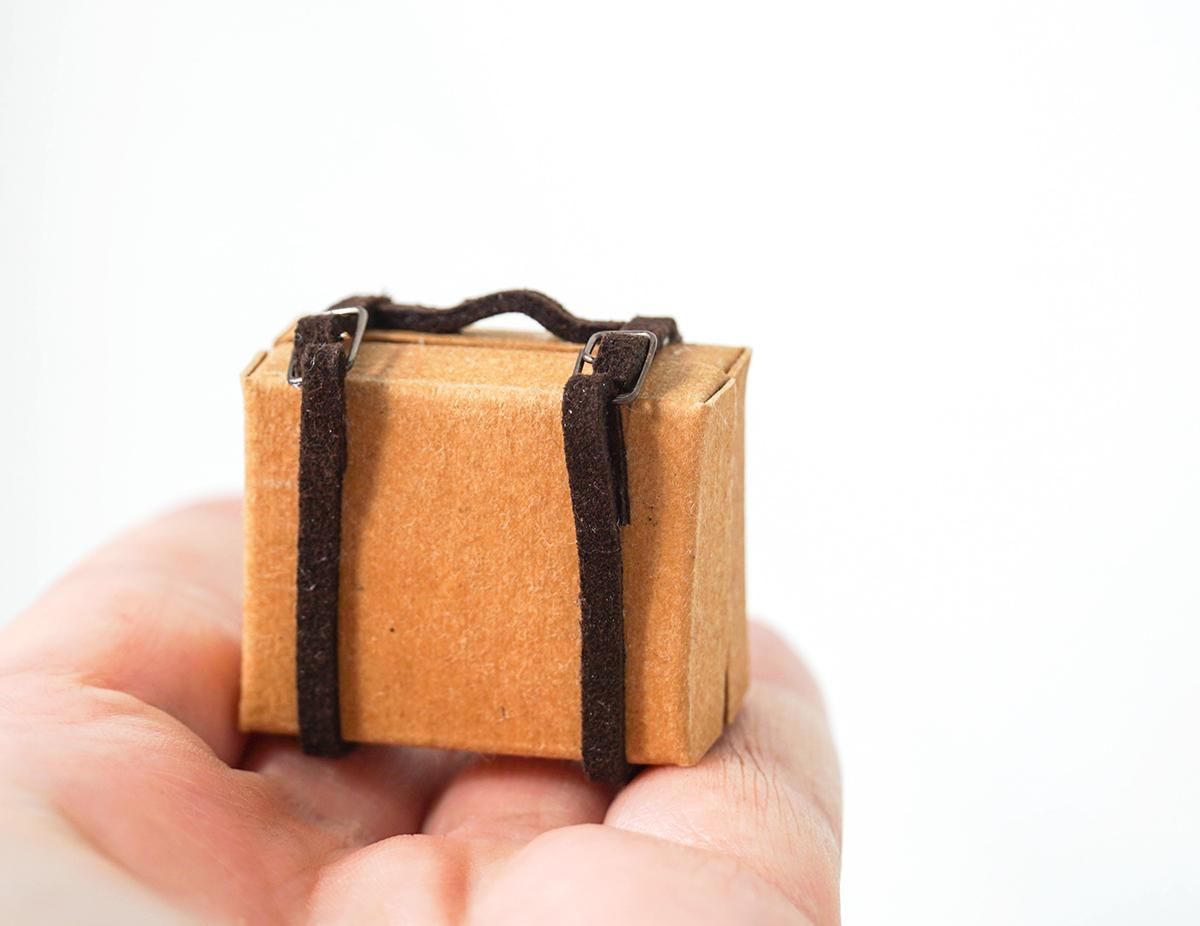 DIY Miniature Suitcase | How to Make a Mini 1/12 Picnic Hamper : 9 ...