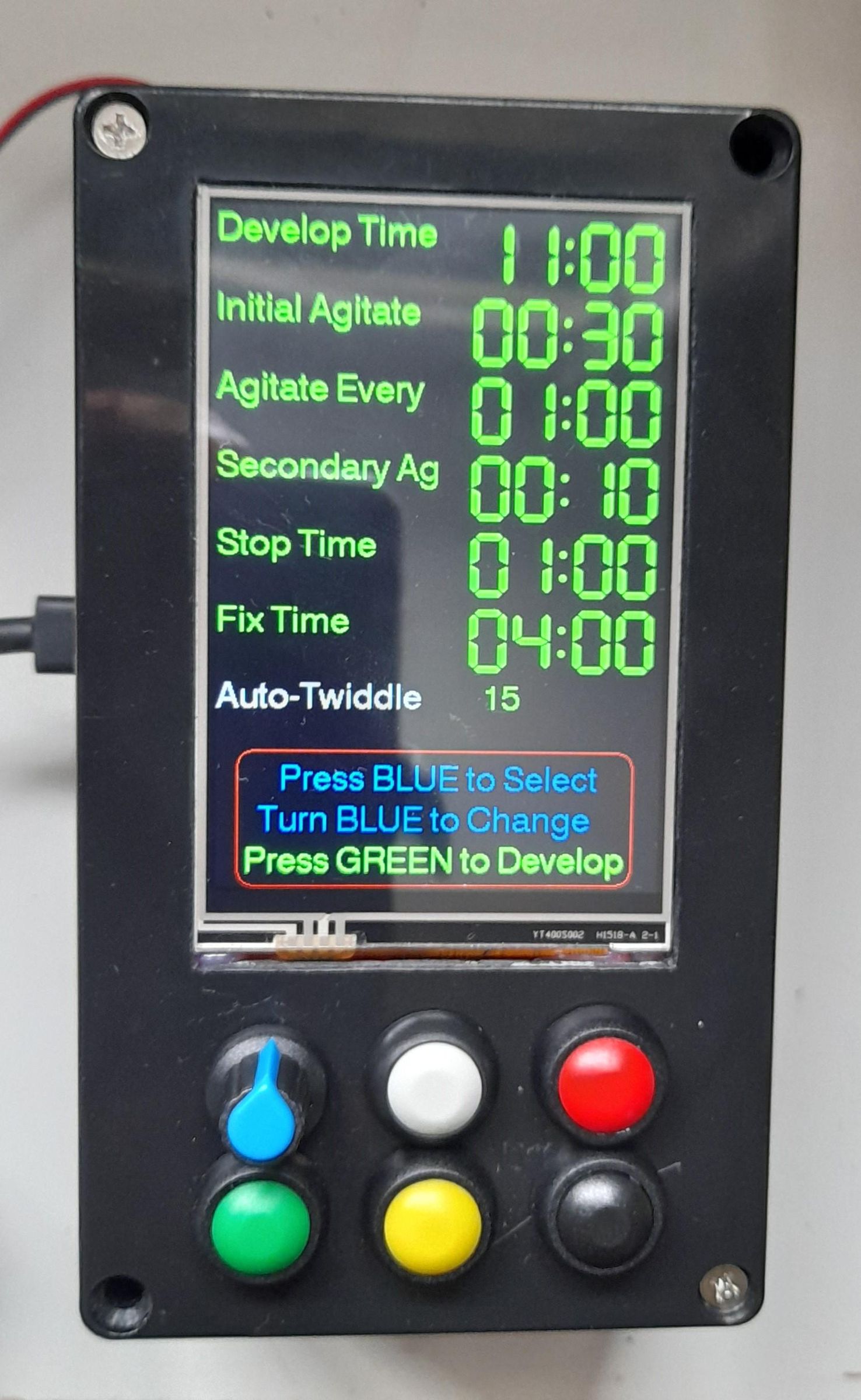 Film Developing Timer & Twiddler : 7 Steps - Instructables