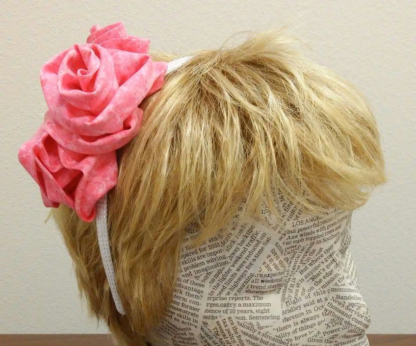 Fabric Flower Hair Accessory : 6 Steps (with Pictures) - Instructables