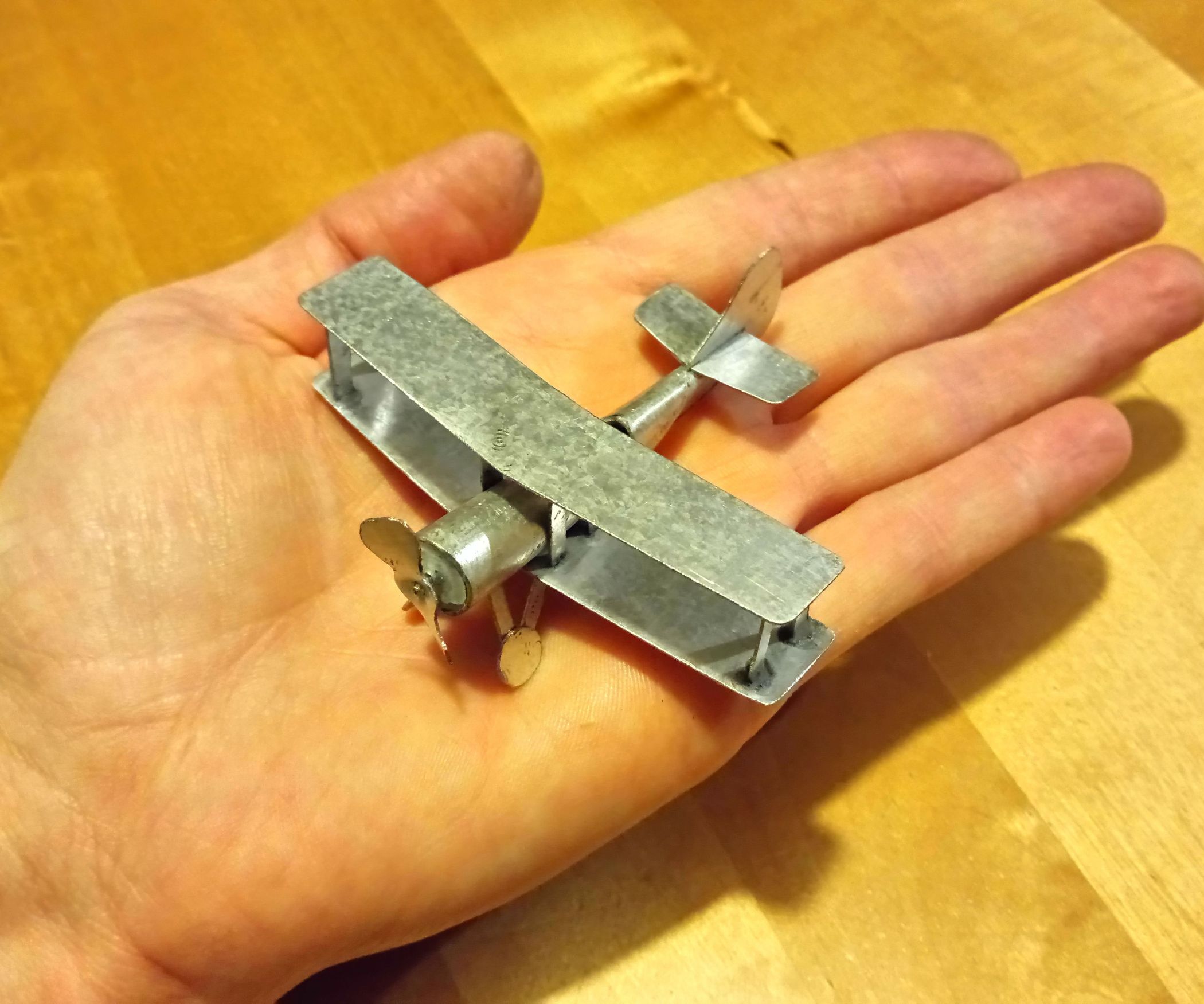 A Tiny Metal Biplane : 11 Steps (with Pictures) - Instructables