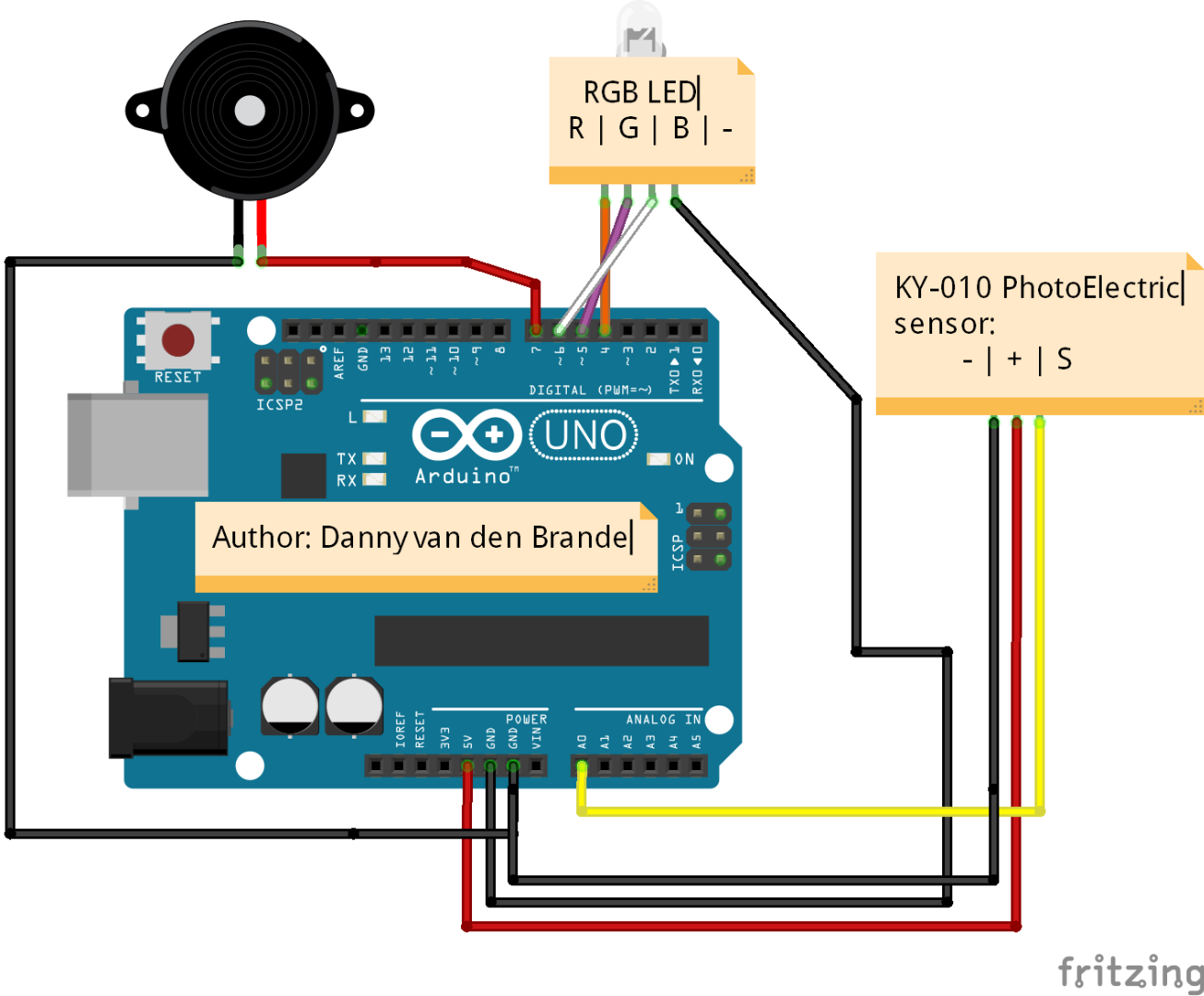 Photo Electric Alarm Using the KY-010 Sensor - Instructables