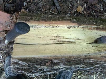 Splitting Black Locust Logs With Wedges : 7 Steps (with Pictures ...