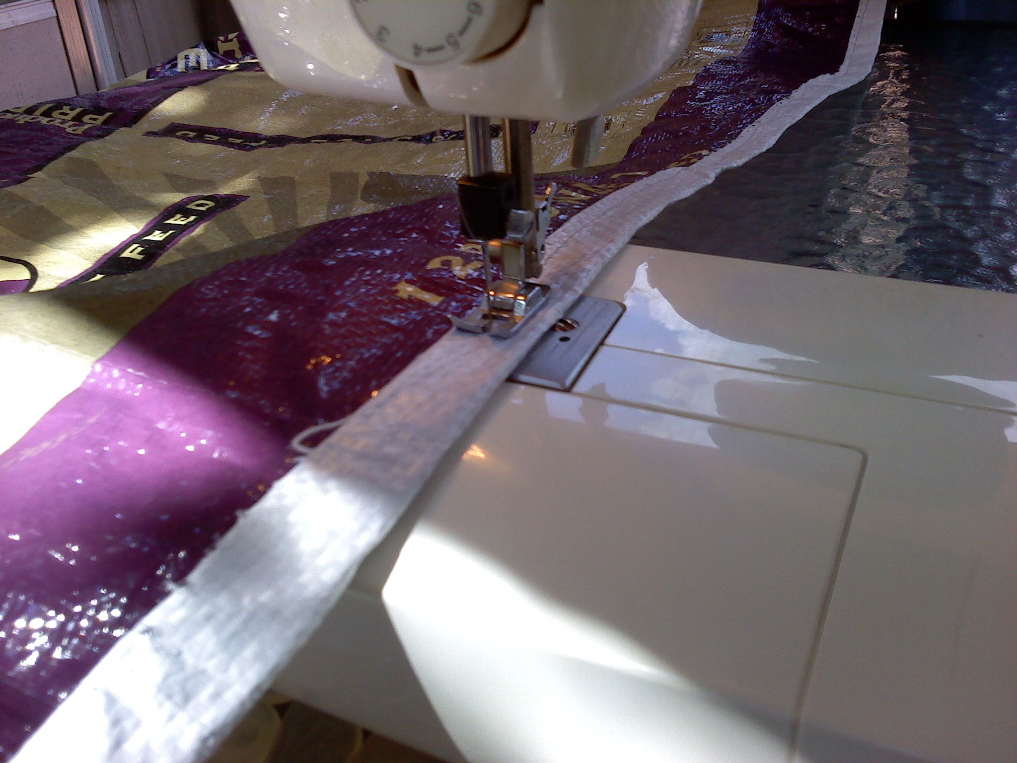 DIY Tarp Cover Made From Feed Sacks : 4 Steps (with Pictures ...