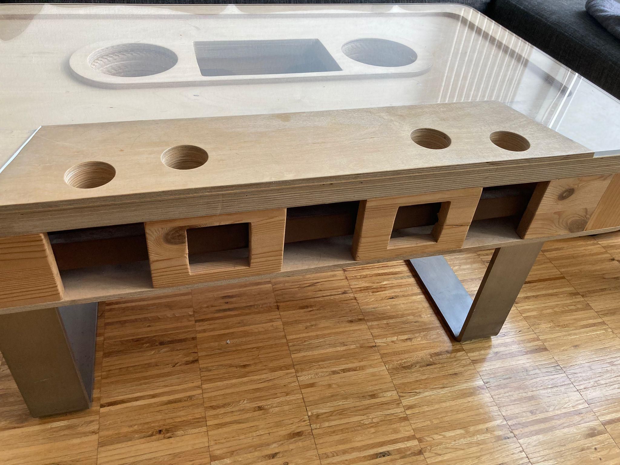 Wooden Cassette Table for the Living Room : 5 Steps (with Pictures ...