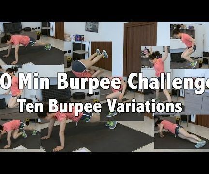 10 Min Burpee HIIT Challenge: 10 Burpee Variation Exercises for a Full ...