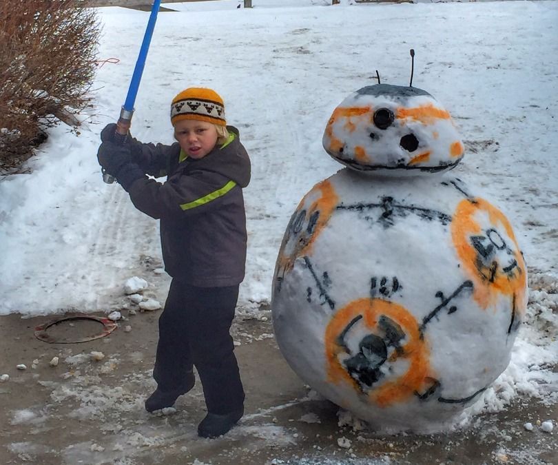BB-8 Snowman, Star Wars : 3 Steps (with Pictures) - Instructables