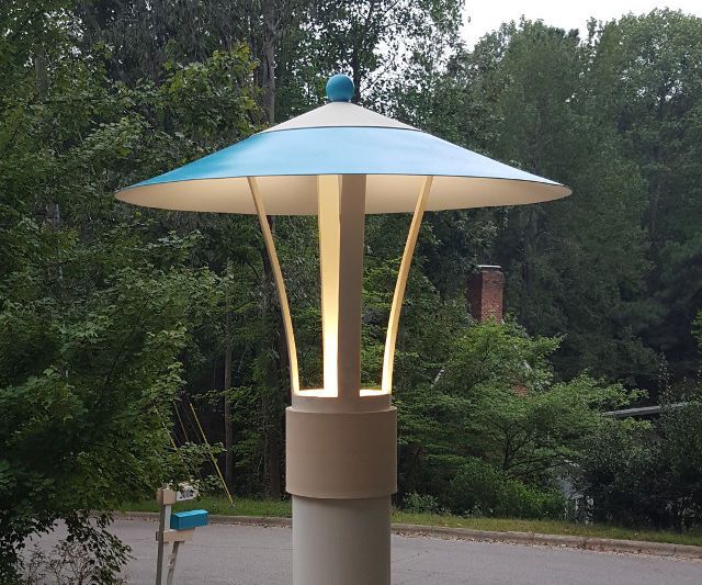 Awesome Mid-Century-Modern Lamp Post Light Project : 9 Steps (with ...
