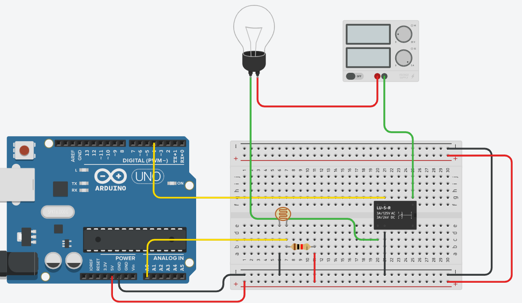 Simulating a Relay Activated Lamp in TinkerCAD : 3 Steps - Instructables