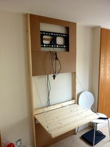 The TV Wall Mount, Desk & Hidden PC : 6 Steps - Instructables