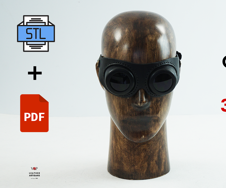 How to Make Leather Goggles With 3D Printed Molds : 16 Steps (with ...