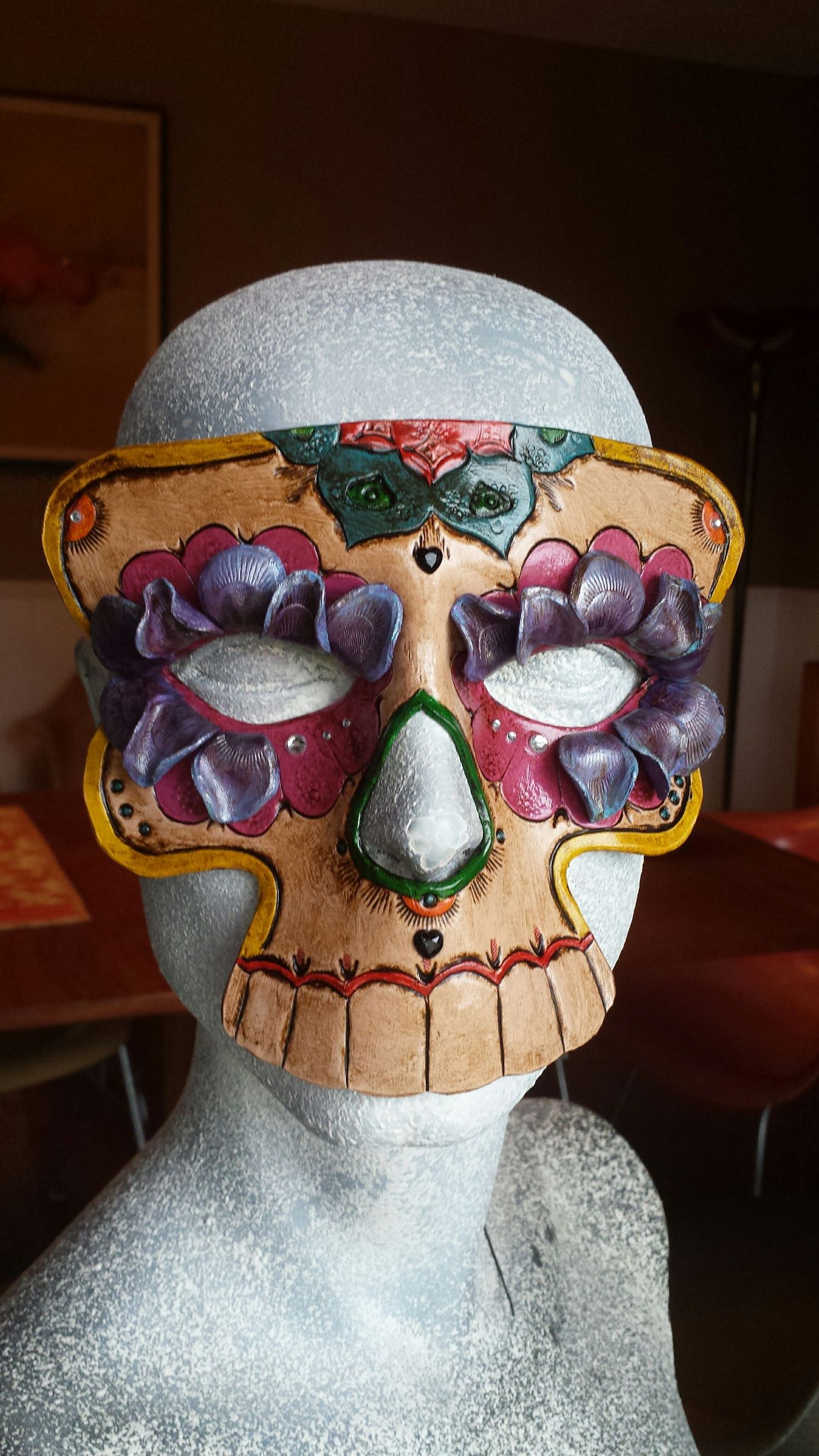 Leather Sugar Skull Mask : 11 Steps (with Pictures) - Instructables