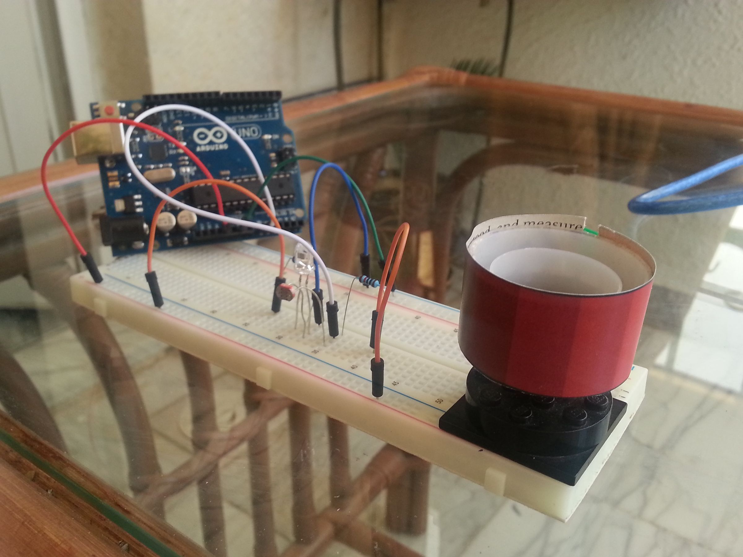 Rotational Input From Arduino Using LDR(light-dependent Resistor) to ...