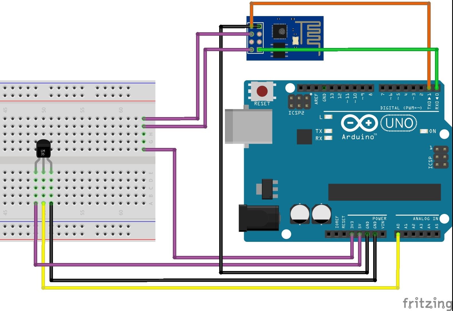 Temperature Sensing and Monitoring Using Arduino and Esp8266 : 4 Steps ...