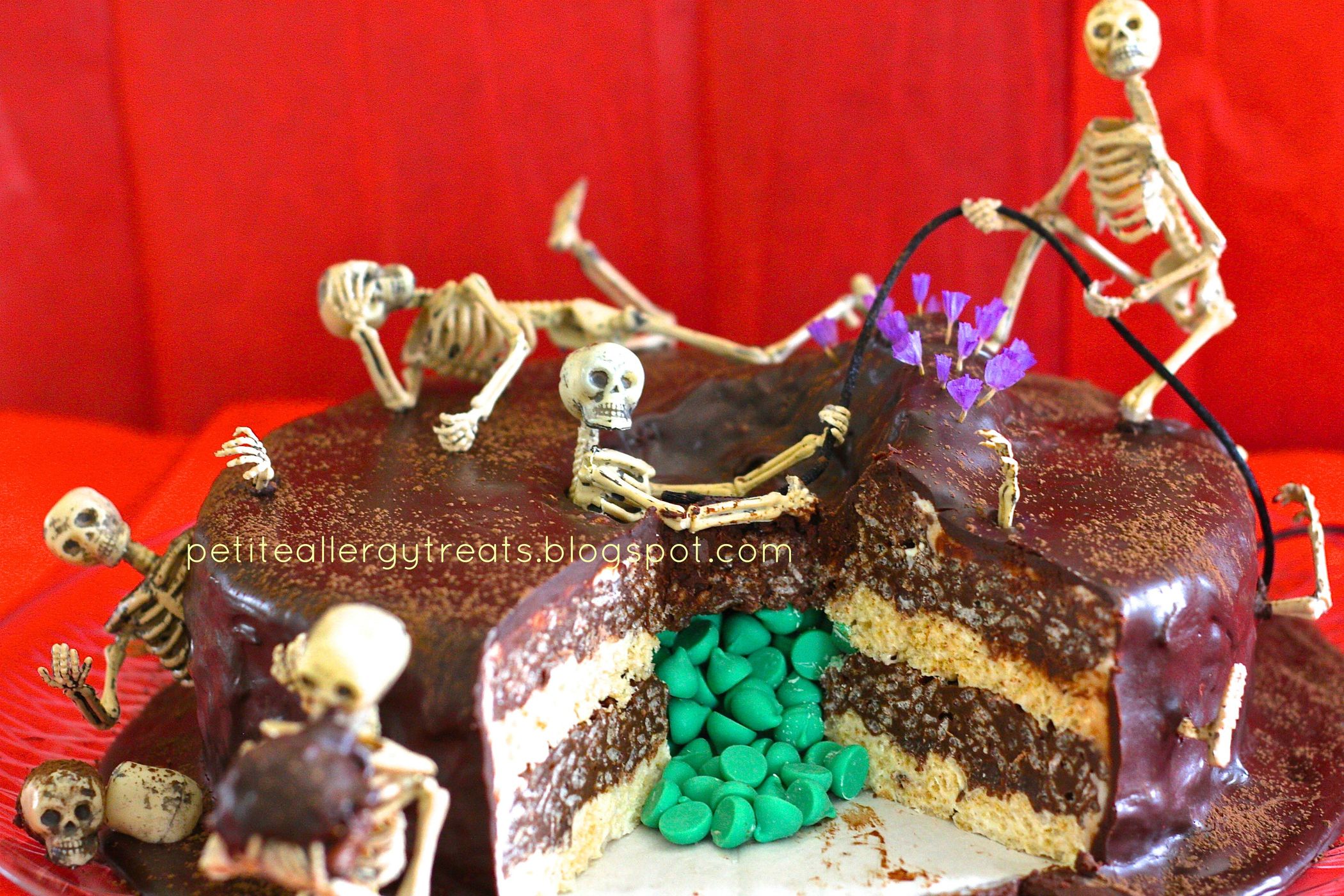 "Death by Chocolate" Skeleton Surprise Cake : 4 Steps (with Pictures ...