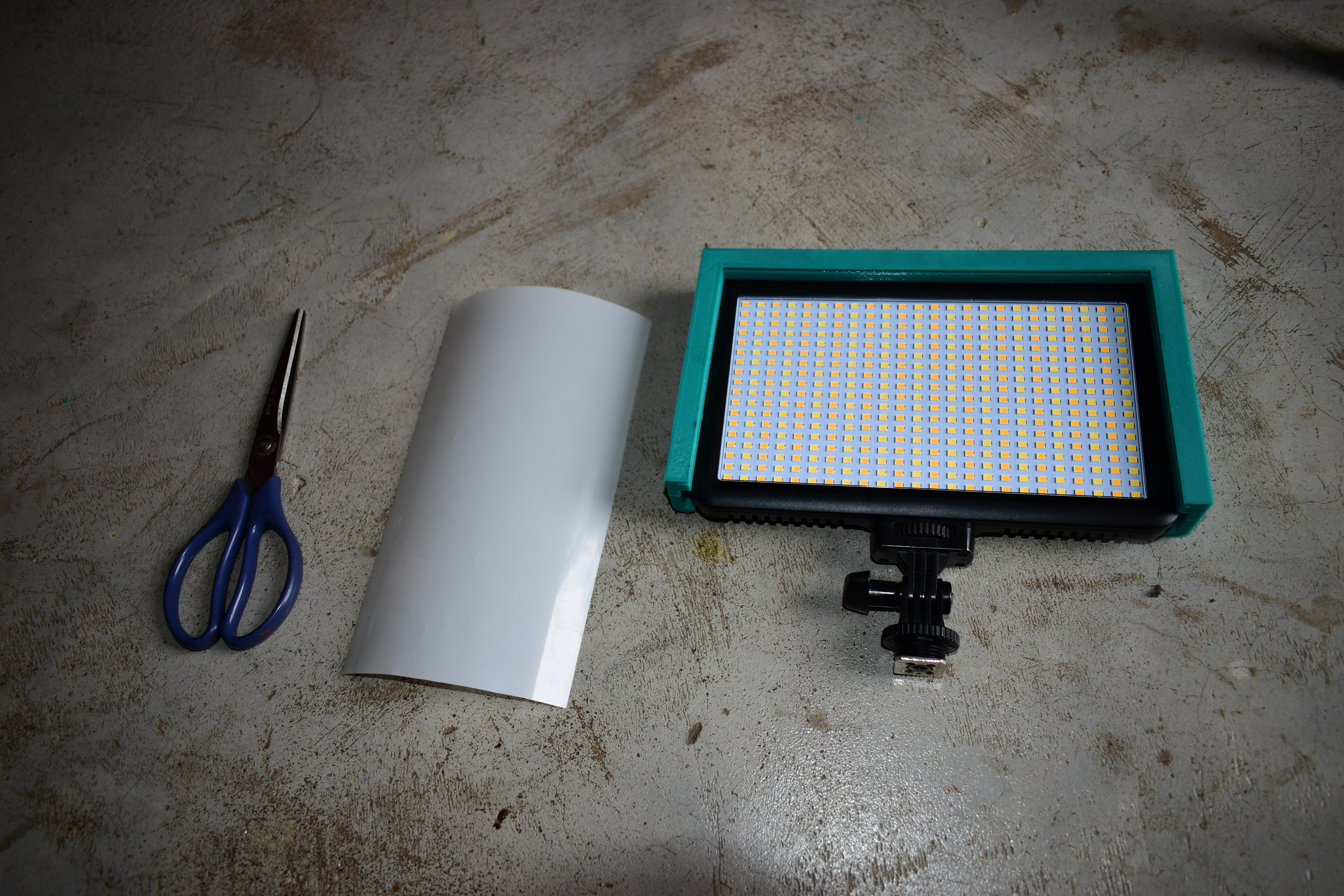Light Diffuser for Video LED Lights : 4 Steps - Instructables