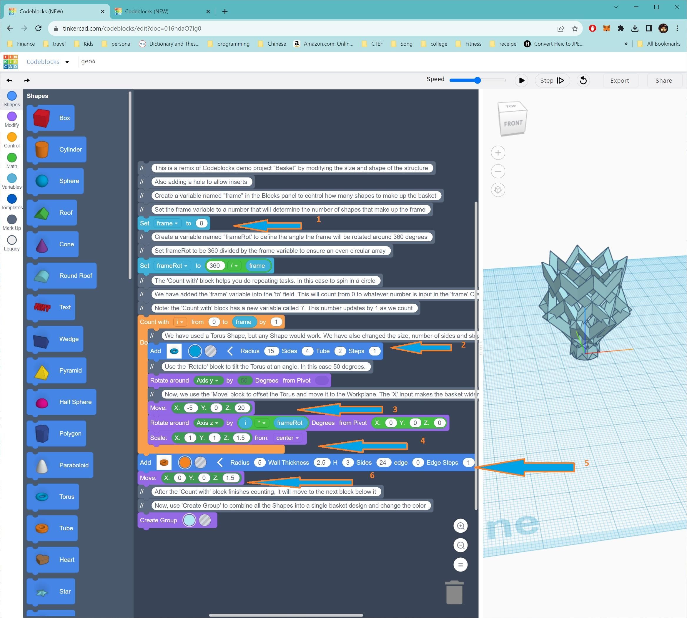 3D Printed LED Earring With Tinkercad Codeblocks : 3 Steps (with ...