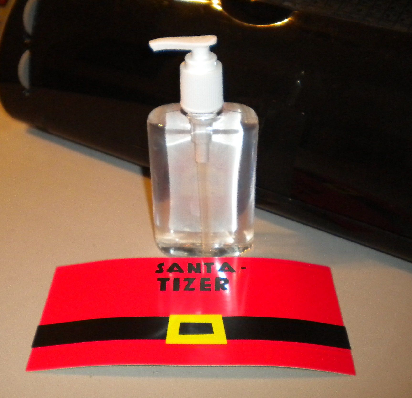 Santa Hand Sanitizer Bottle FREE Santa Tizer Gift Printable Make A