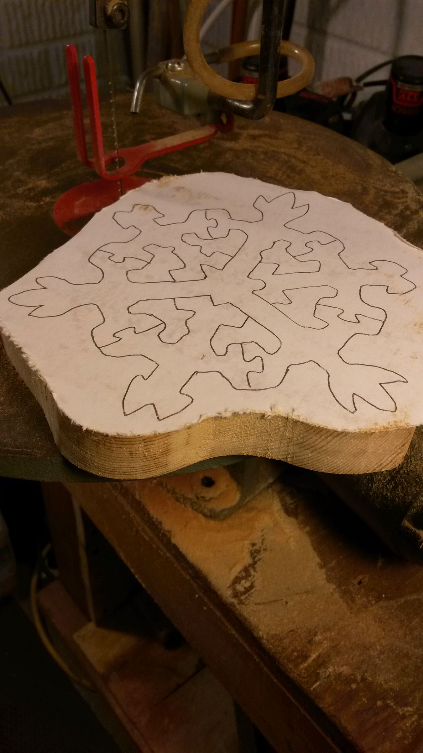 Wooden Snowflake Puzzle Stockingstuffers : 5 Steps (with Pictures ...