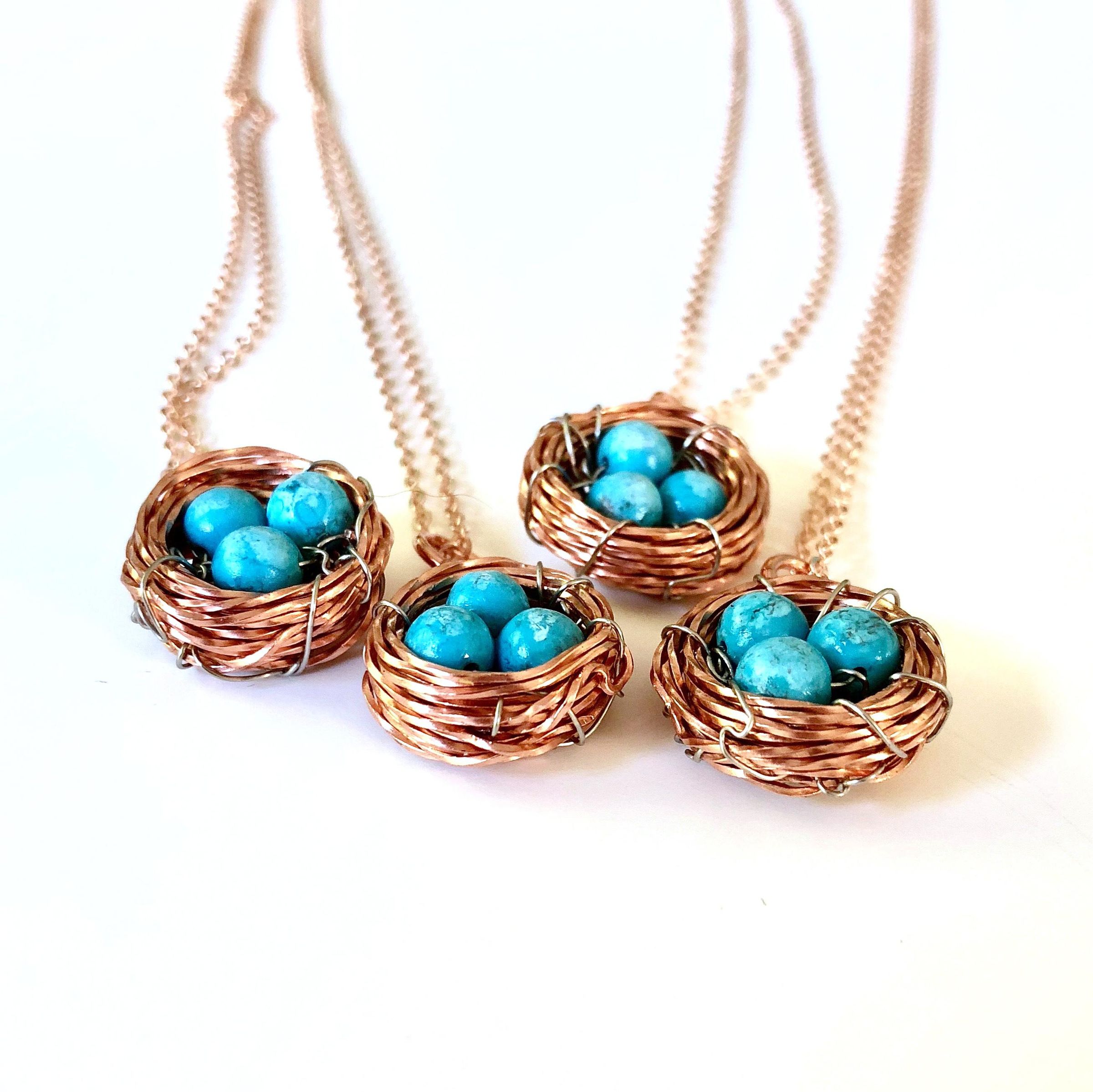 Copper & Turquoise Bird's Nest Pendant : 10 Steps (with Pictures) - Instructables