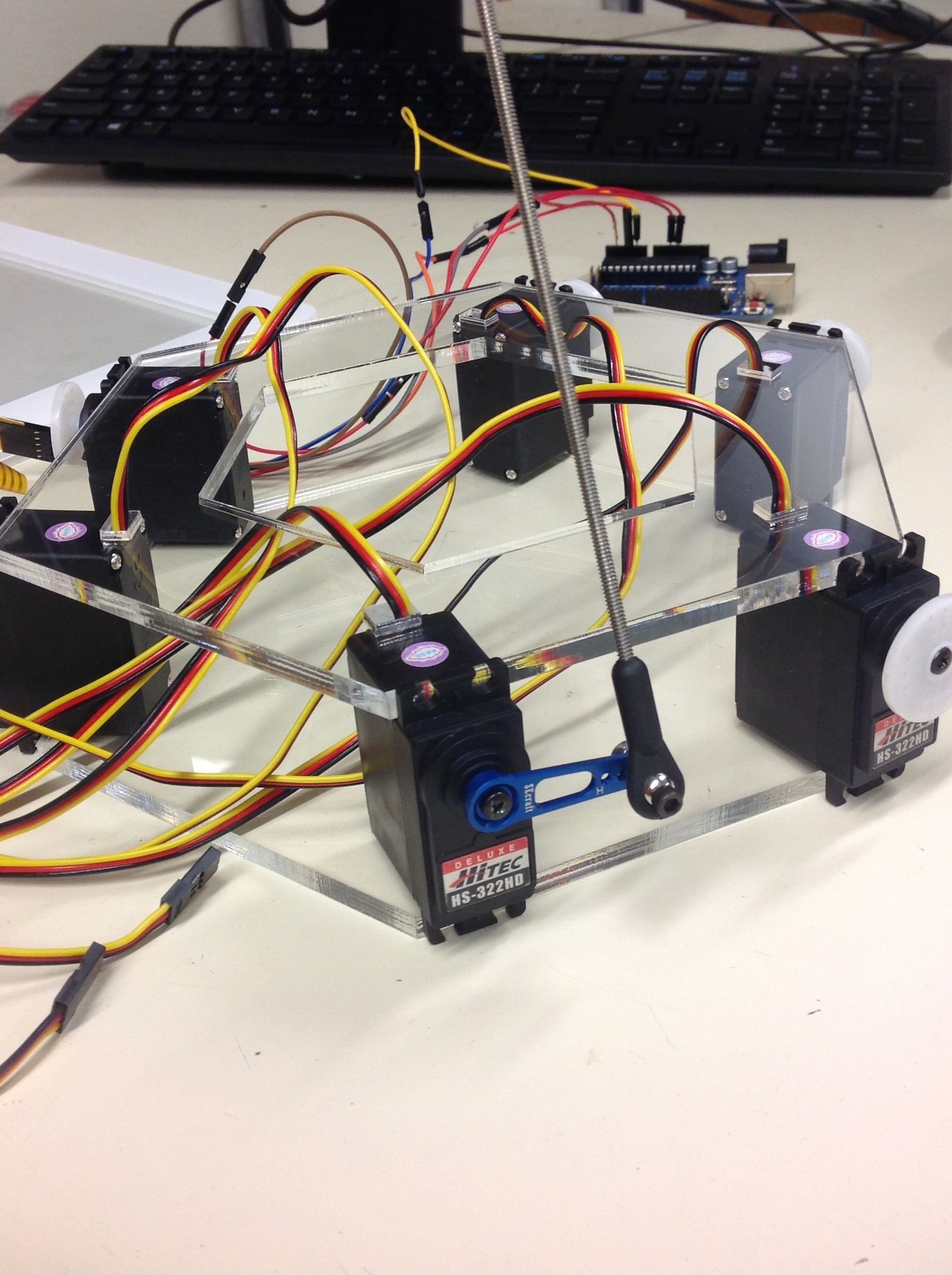 PID Controlled Ball Balancing Stewart Platform : 6 Steps - Instructables