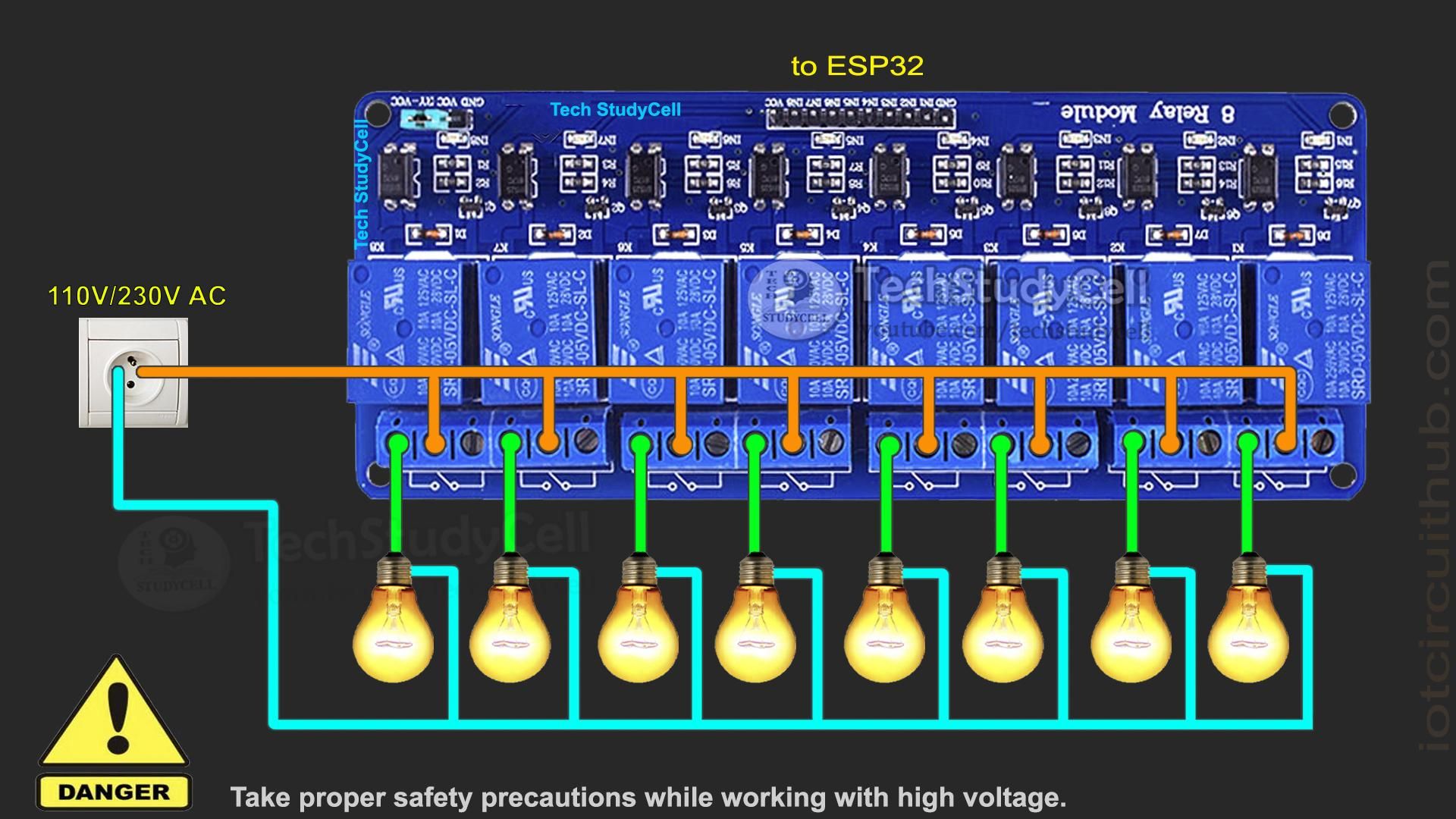 ESP32 Alexa Smart Home System With Echo Dot & Manual Switch : 15 Steps ...