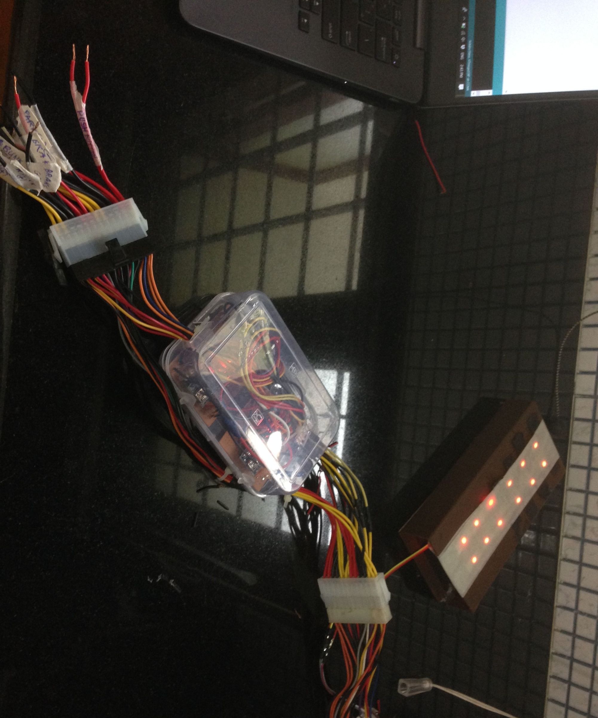 Motorcycle Tail Lamp With Integrated Blinkers Using Programmable LEDs ...