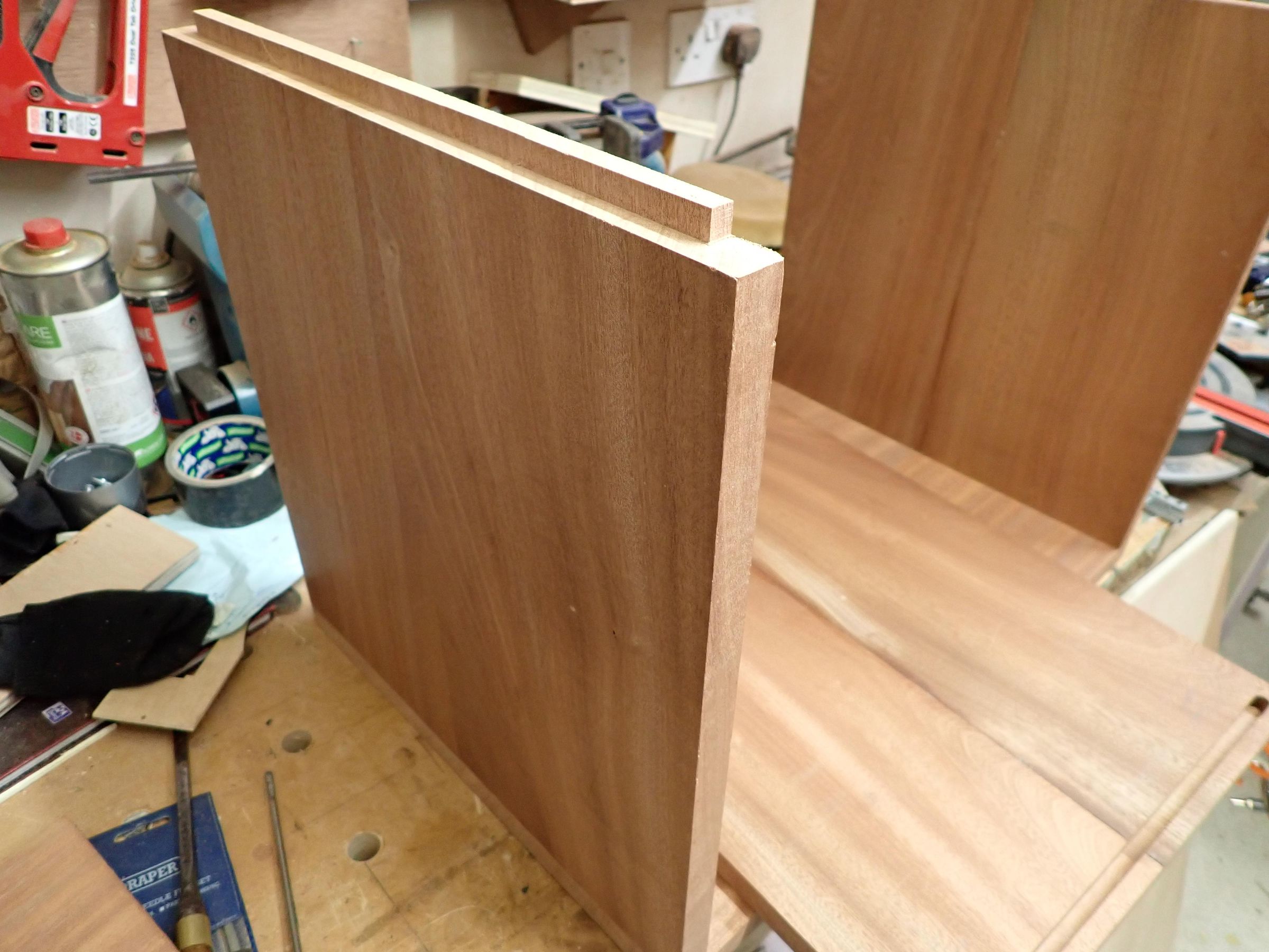 Scaffolding Ladder Bookshelf With Tambour Door Cupboard Designed in ...